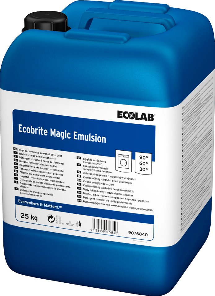 Ecolab Ecobrite Magic Emulsion - Vloeibaar wasmiddel, 25 kg Gejoma: Uw ...