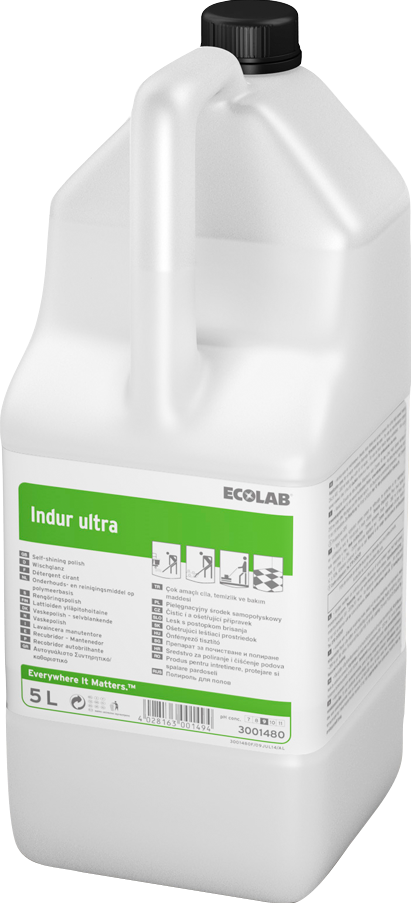 Ecolab Indur Ultra Vloerreiniger met polymeer, 2 x 5 L Gejoma: Uw ...