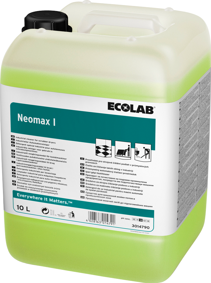 Ecolab Neomax L, 10 L Gejoma: Uw groothandel in schoonmaakartikelen