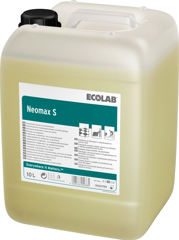 Ecolab Neomax S, 10 L Gejoma: Uw groothandel in schoonmaakartikelen