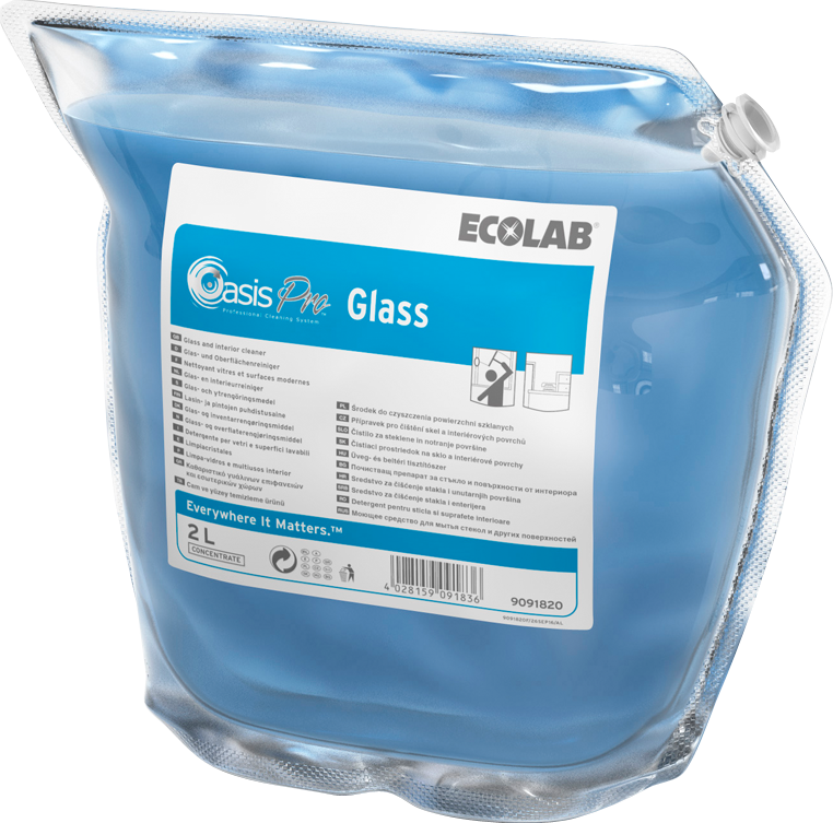 Ecolab Oasis Pro Glass, 2 x 2 L Gejoma: Uw groothandel in ...