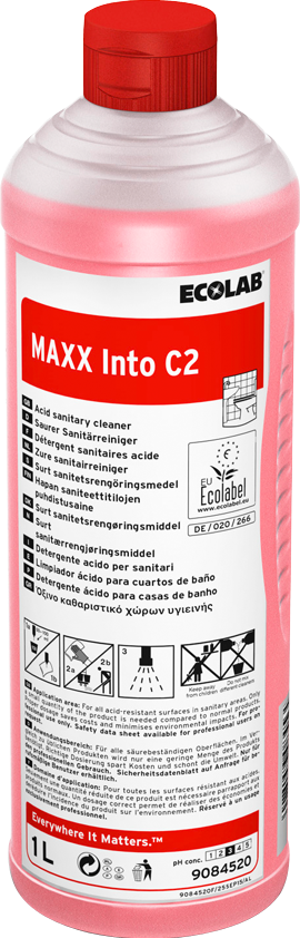 Ecolab MAXX Into C, 12 x 1 L Gejoma: Uw groothandel in schoonmaakartikelen