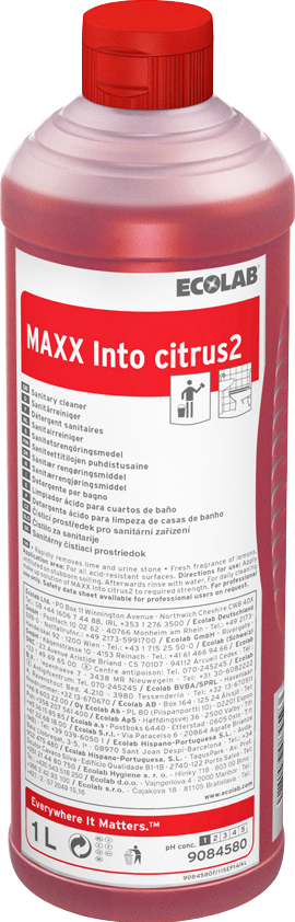 Ecolab MAXX Into Citrus, 12 x 1 L Gejoma: Uw groothandel in ...