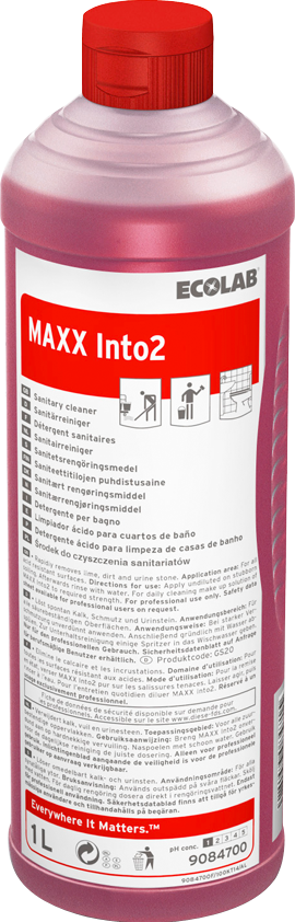 Ecolab MAXX Into, 2 x 5 L Gejoma: Uw groothandel in schoonmaakartikelen