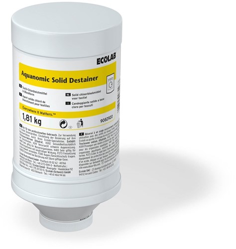 Ecolab Aquanomic Solid Destainer, 2 x 1,81 kg Gejoma: Uw groothandel in ...