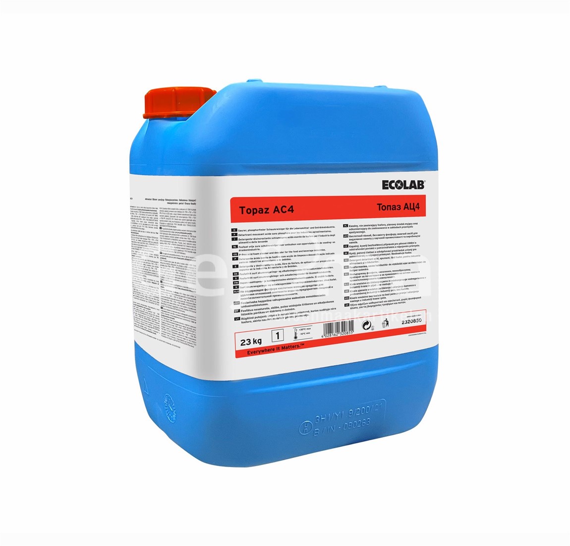 Ecolab Topaz AC4 23 Kg Gejoma: Uw groothandel in schoonmaakartikelen